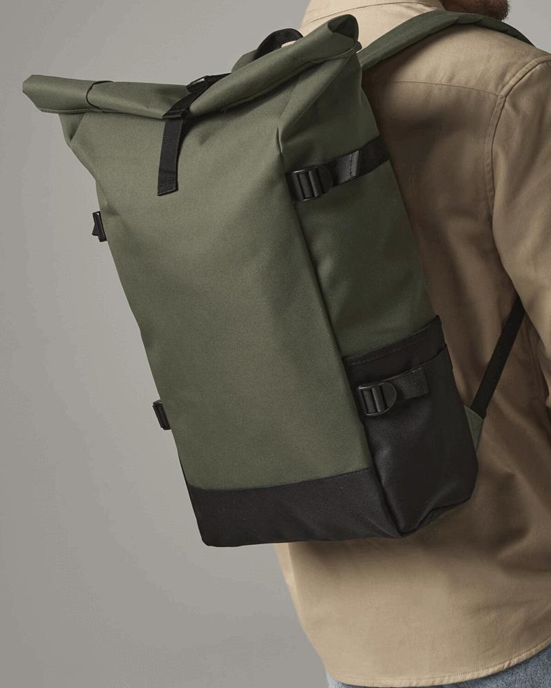 BG858 BLOCK ROLL-TOP BACKPACK | Prestige Leisure UK Ltd